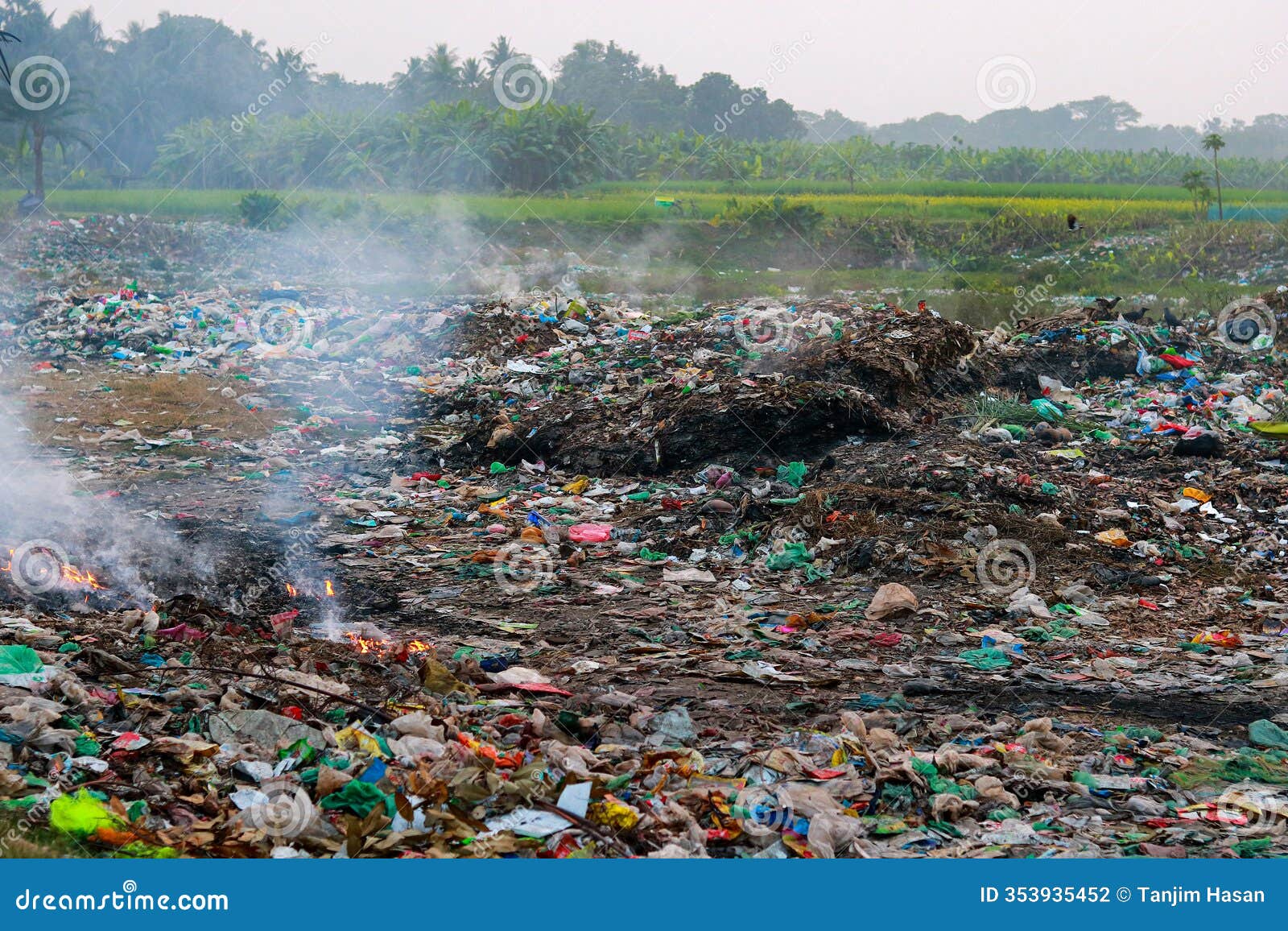 Pile of Garbage in the Countryside. Pollution of Environment Concept ...