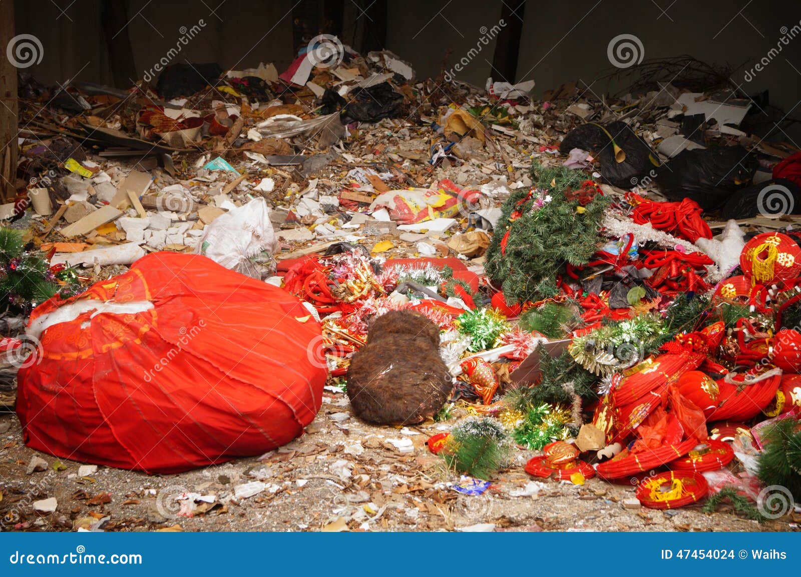 A pile of garbage stock photo. Image of china, pile, shenzhen - 47454024