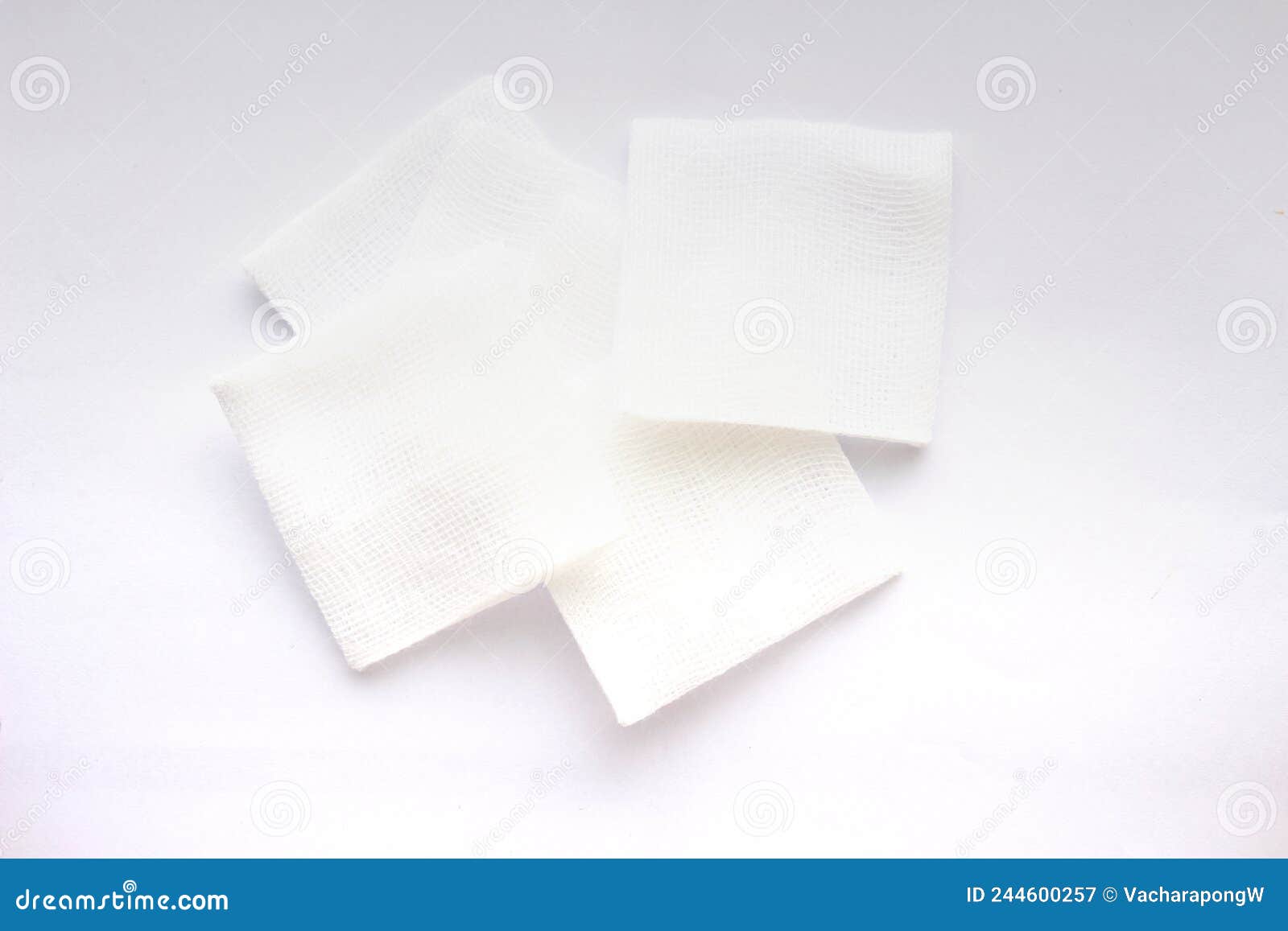 Pile of Gauzed on White Background Stock Image - Image of gauzed ...