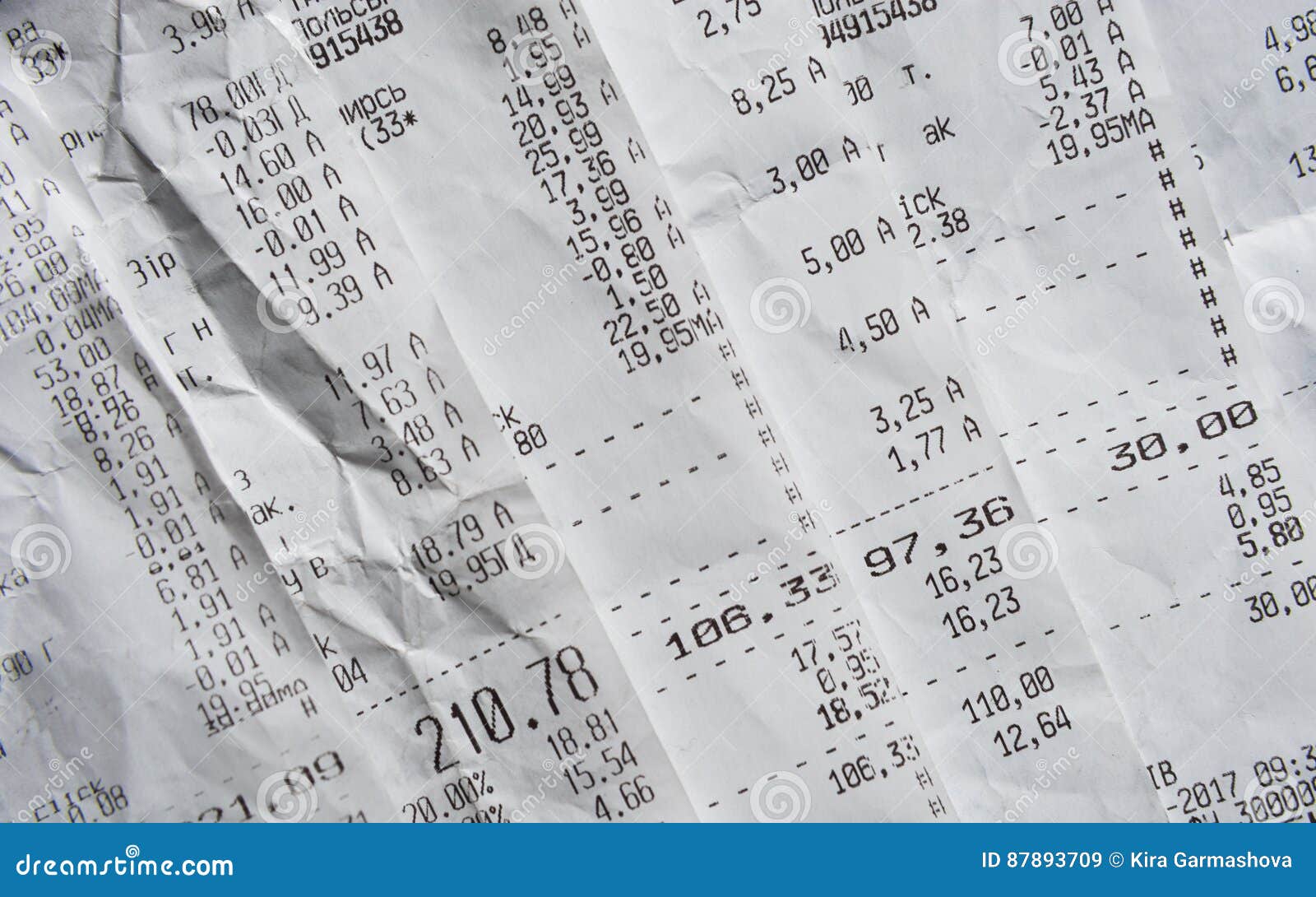 Pile Of Receipts Stock Photography | CartoonDealer.com #75007760