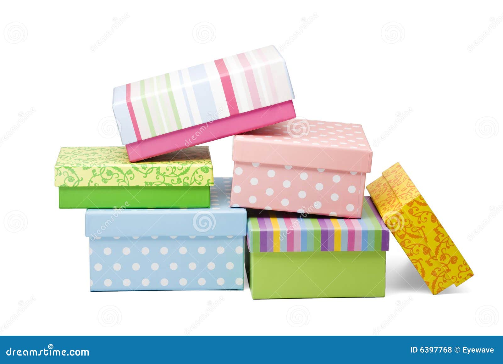 Pile of gift boxes stock photo. Image of gift, color, stack - 6397768