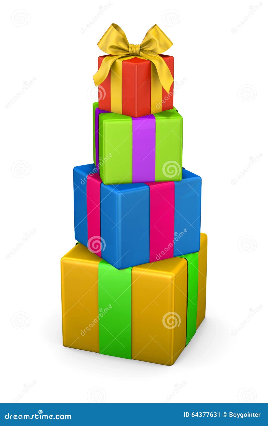 Pile of gift boxes stock illustration. Illustration of decor - 64377631