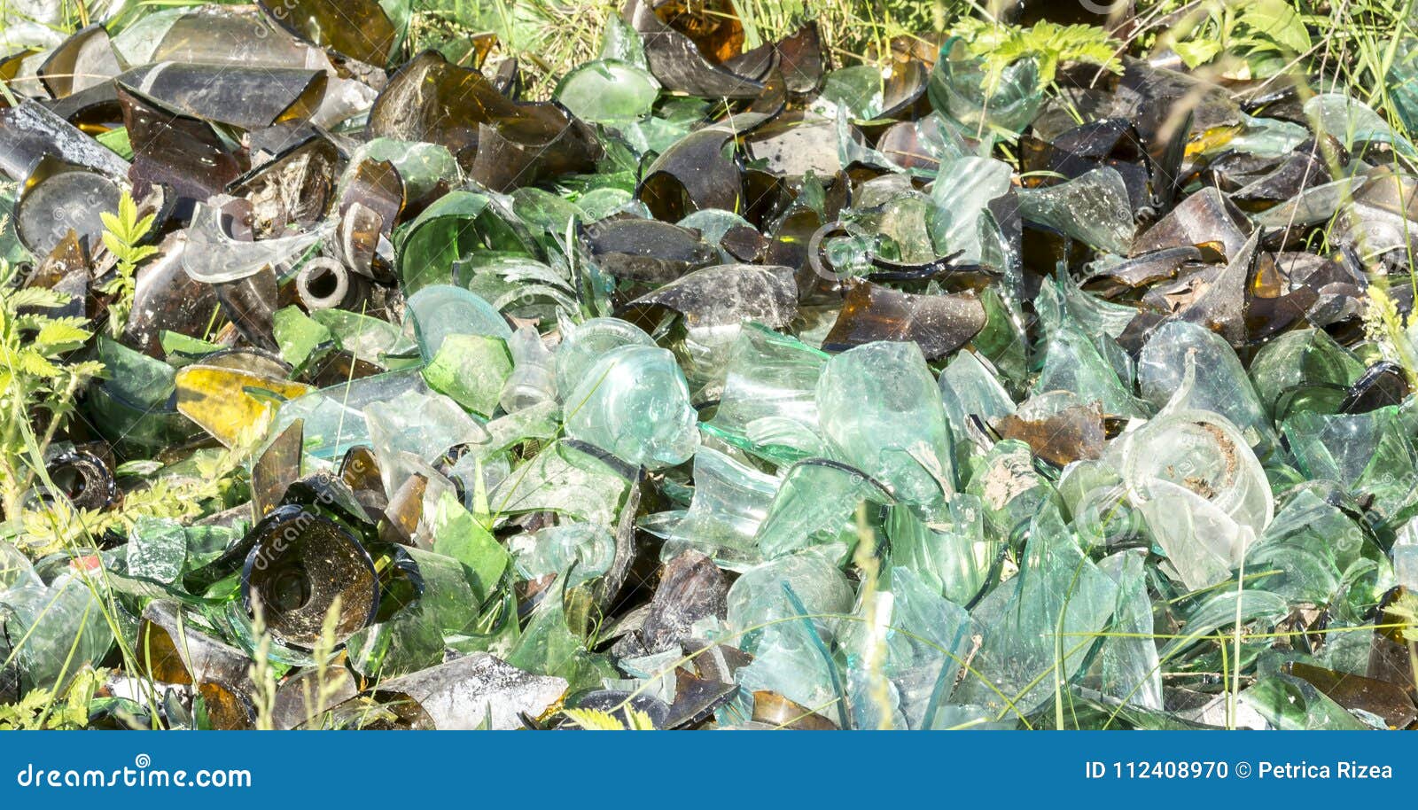 A Pile of Glass Bottle Pieces Broken Glass Stock Photo - Image of clean ...