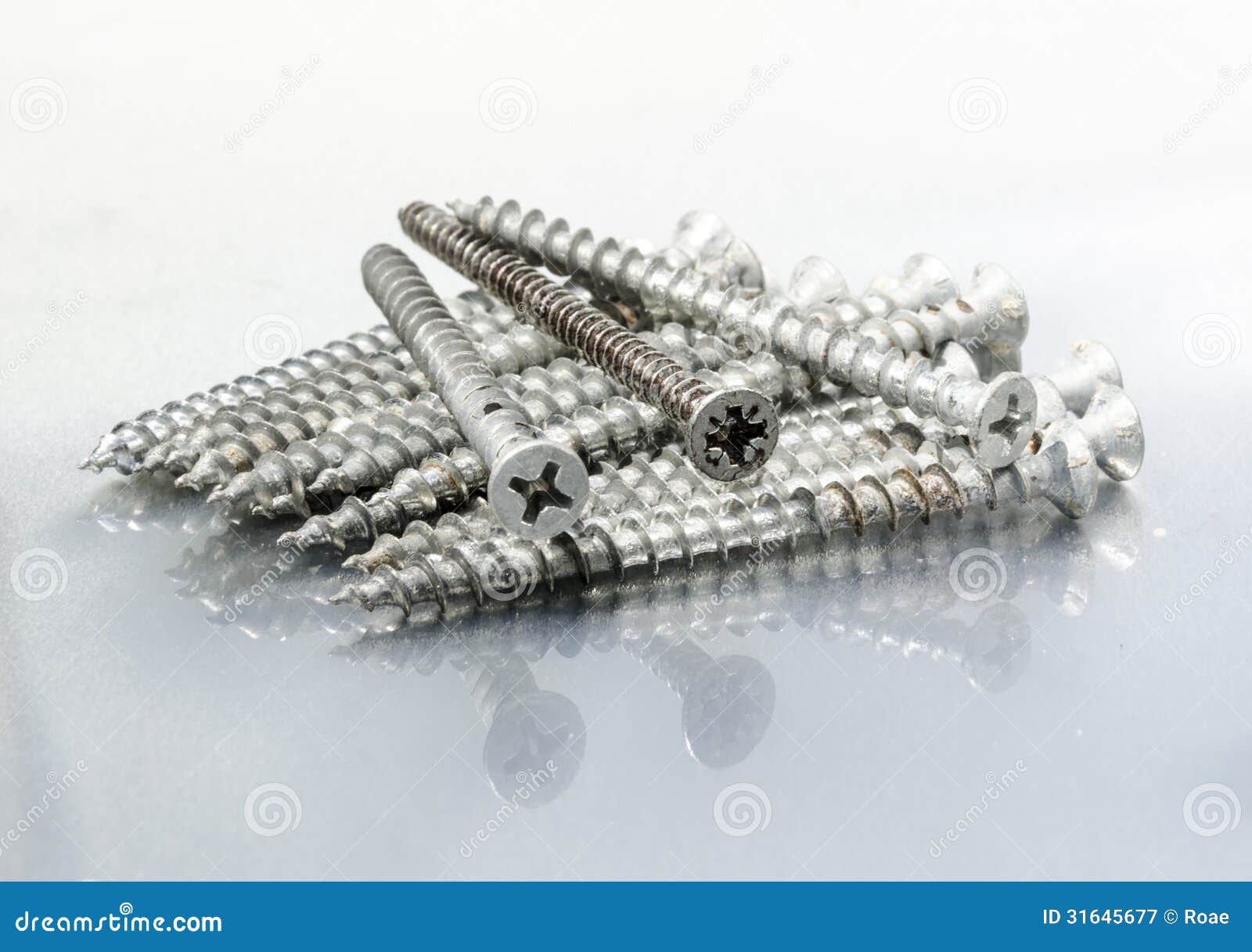 The Pile of Glittering Screws Stock Image - Image of equipment ...