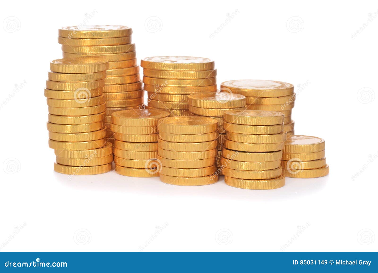 Pile of gold coins stock image. Image of finances, investment - 85031149
