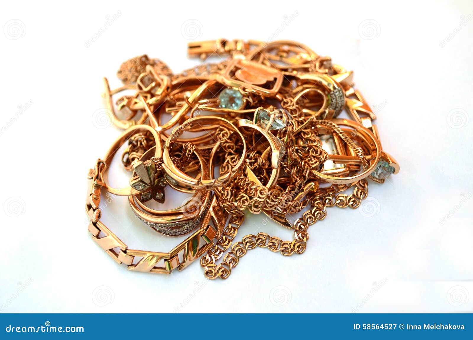 Gold Jewelry Pile