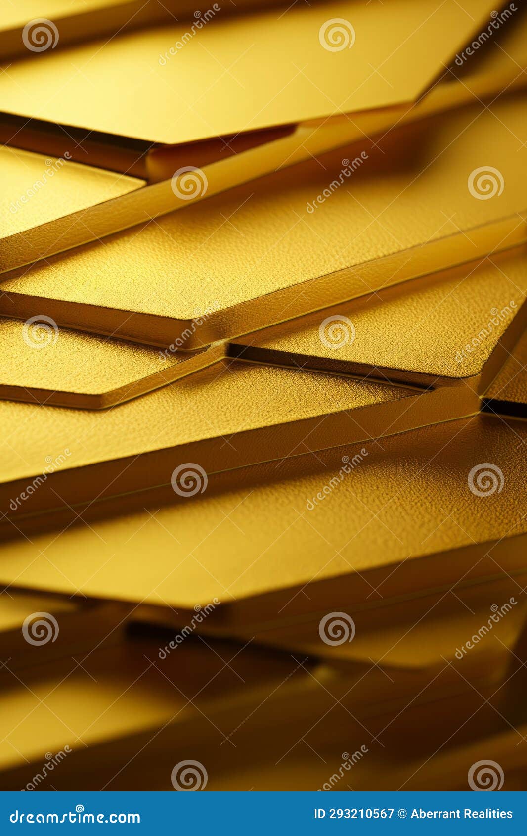 A Pile of Gold Sheets on Top of Each Other Stock Illustration ...