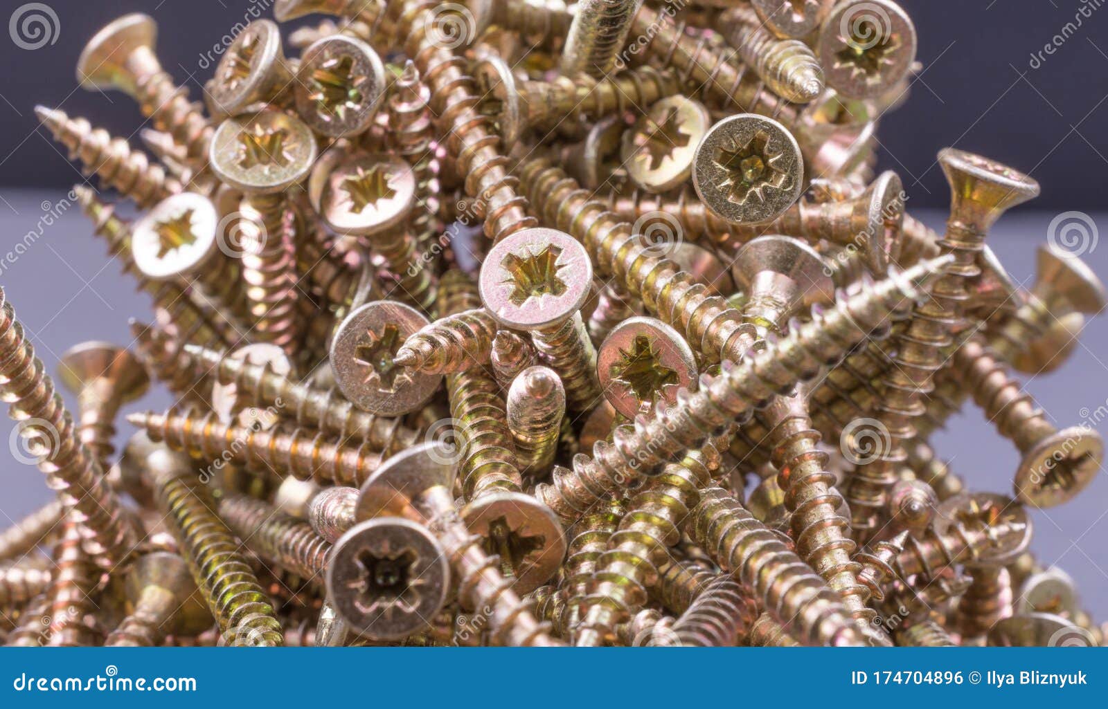 A bunch of screws stock photo. Image of detail, fasteners - 174704896