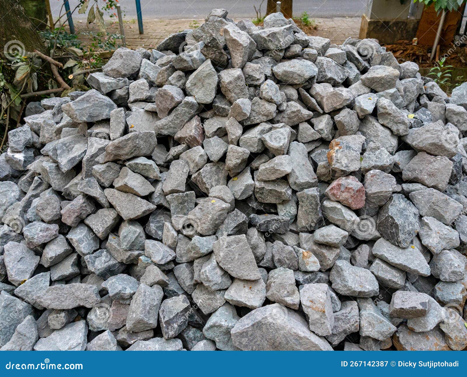 A Pile of Granite Chunks Ready To Be Used for Any Civil Construction ...