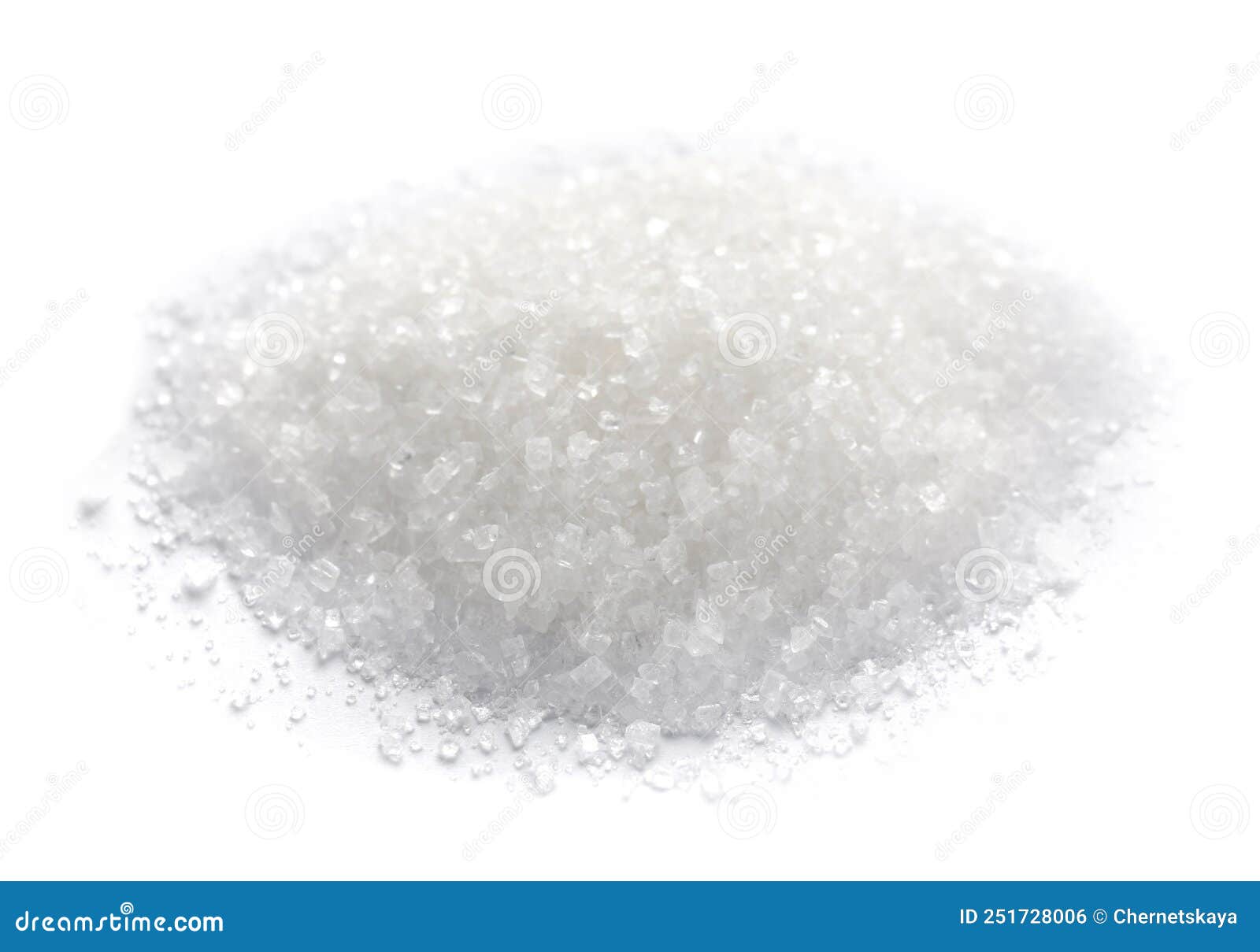 Pile of Granulated Sugar Isolated on White Stock Photo - Image of ...