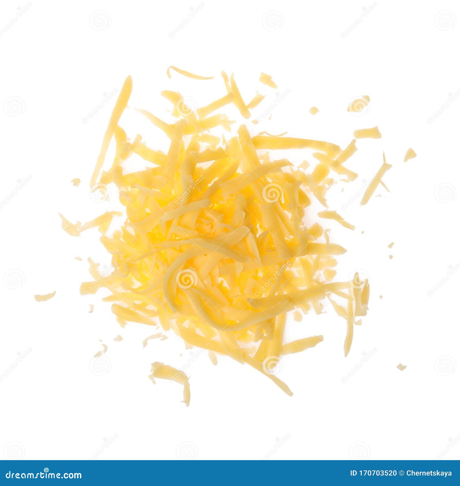 Pile of Grated Cheese on White Stock Photo - Image of nutrition ...