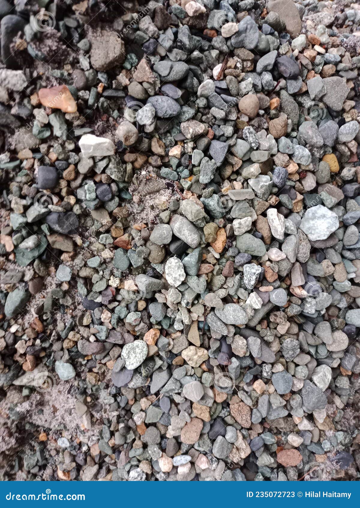 Pile of Gravel, Small, for Concrete Aggregate Mix. Stock Image - Image ...