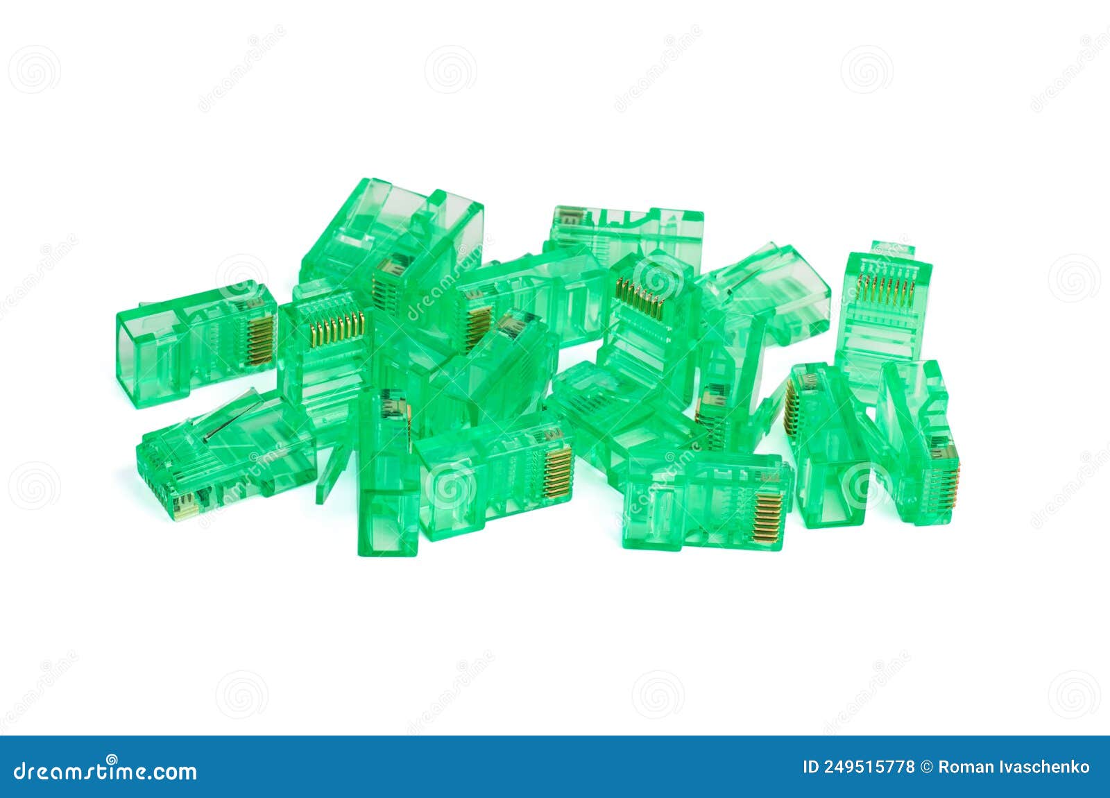Green RJ45 LAN Connector Stock Photography | CartoonDealer.com #8013878