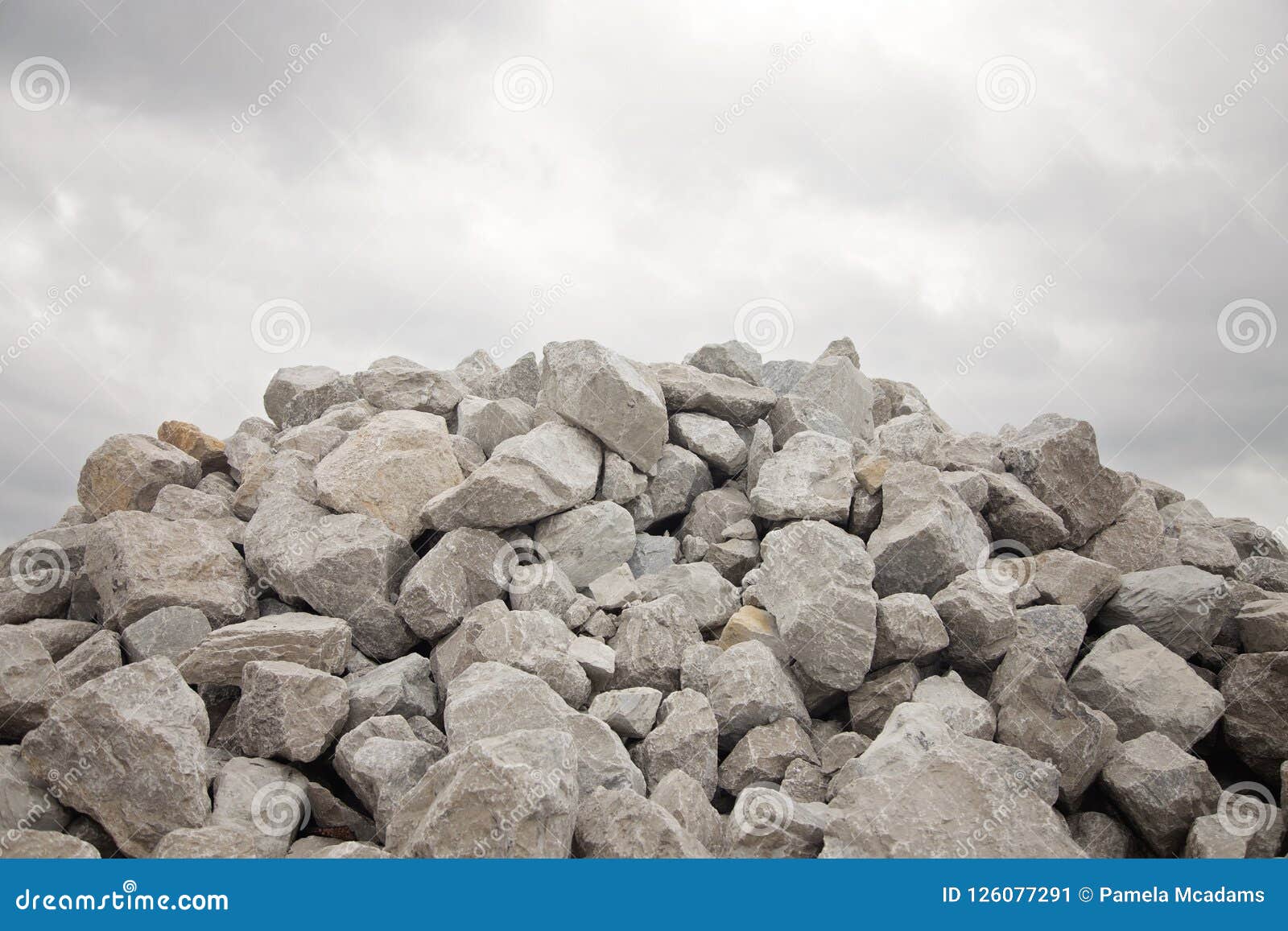 A Art Of Natural Bolder In River Along With Other Rock Stock Image ...