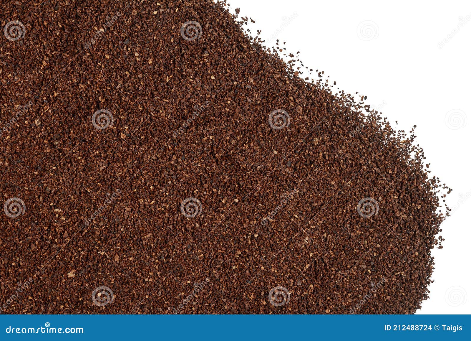 Pile of ground coffee stock photo. Image of cafe, grain - 212488724