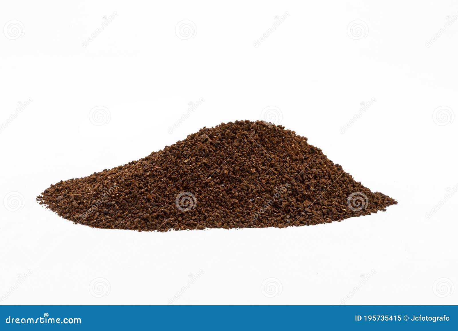 Pile of ground coffee stock image. Image of food, fresh - 195735415