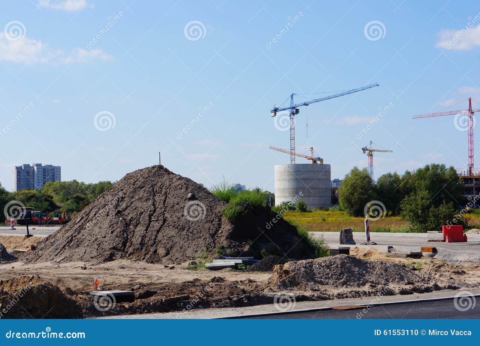 Pile of ground stock photo. Image of outdoor, build, material - 61553110
