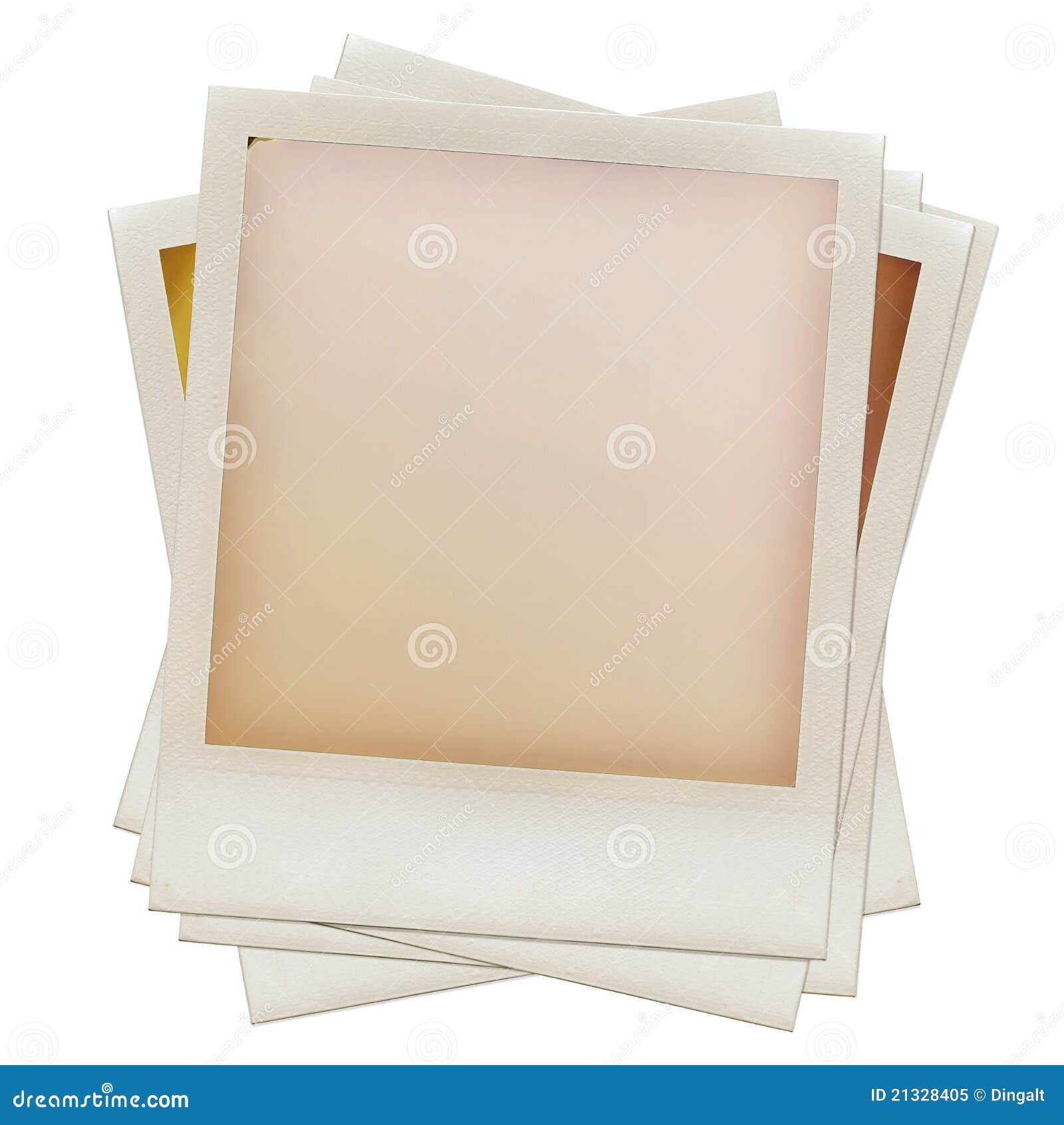 Pile of Grungy Blank Instant Film Frames Stock Image - Image of pile ...