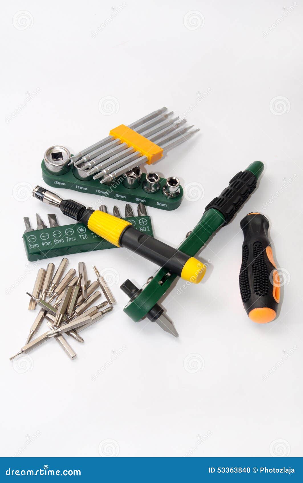 Pile of Hand Tools and Bits Stock Photo - Image of construction ...