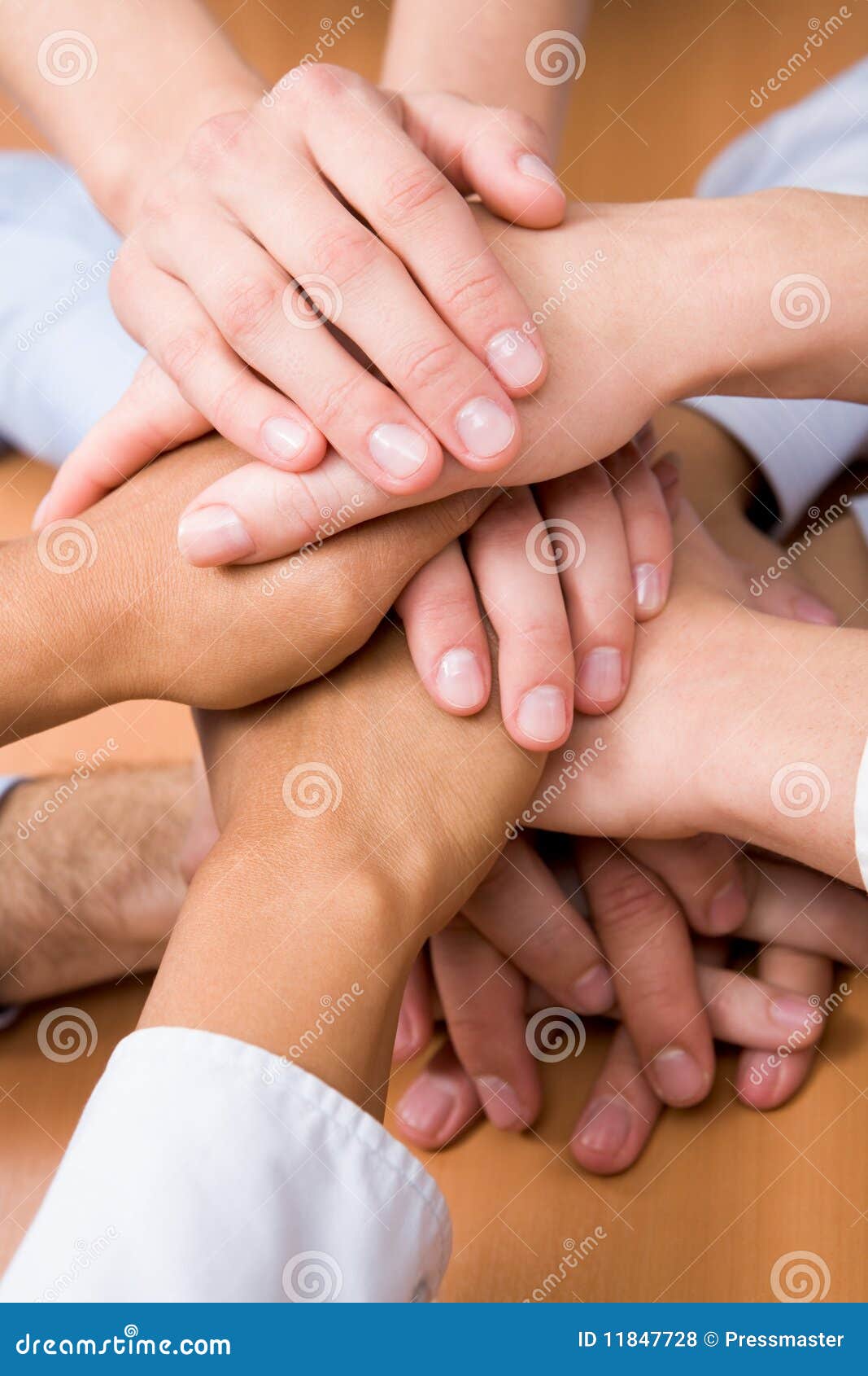 Pile of hands stock photo. Image of hand, crew, mixed - 11847728