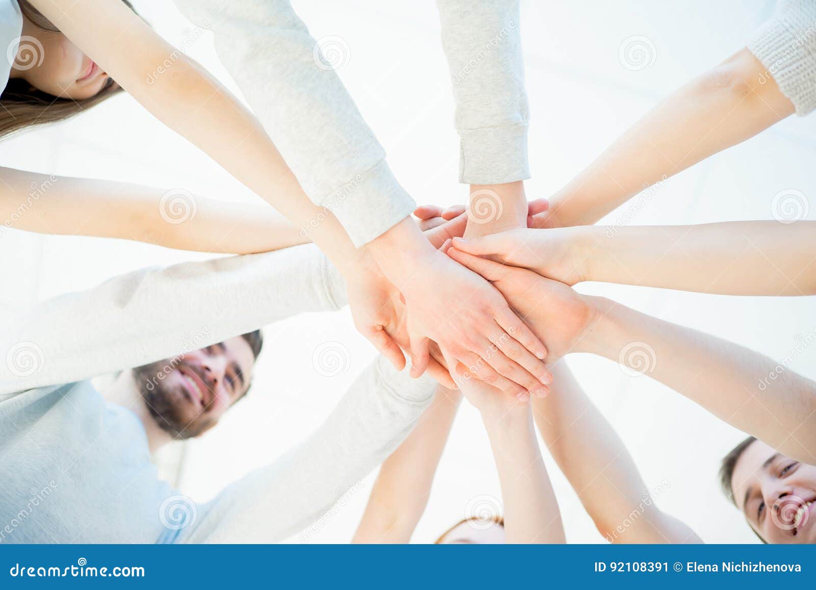Pile of hands stock image. Image of employee, pile, happiness - 92108391