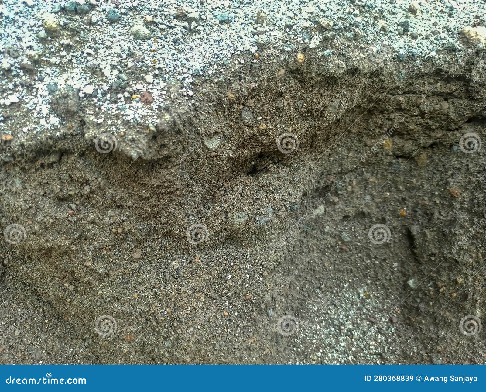 A Pile of Hardened Sand Untouched for Ages. Stock Image - Image of dust ...