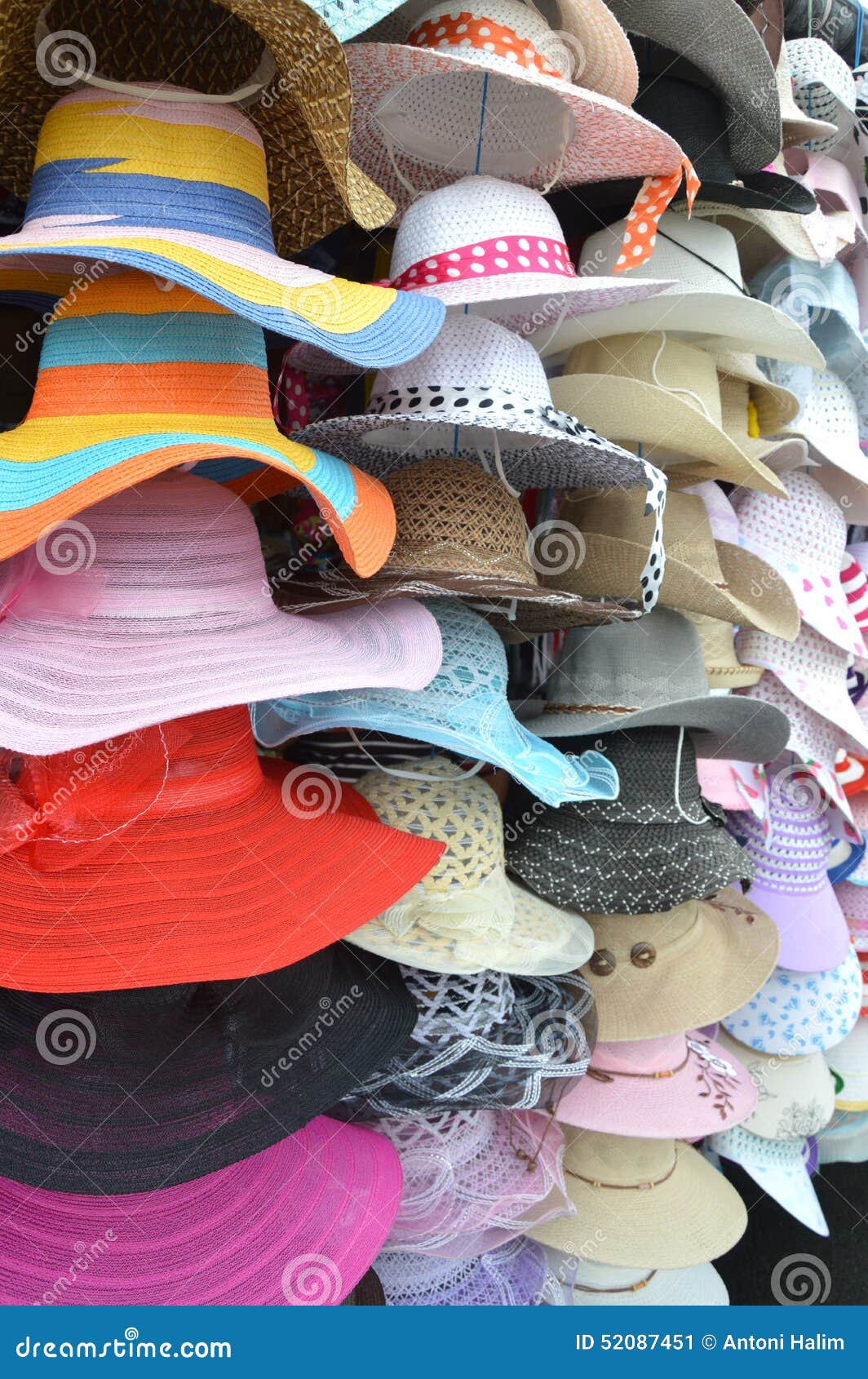 Pile hats stock image. Image of color, sale, closeup - 52087451
