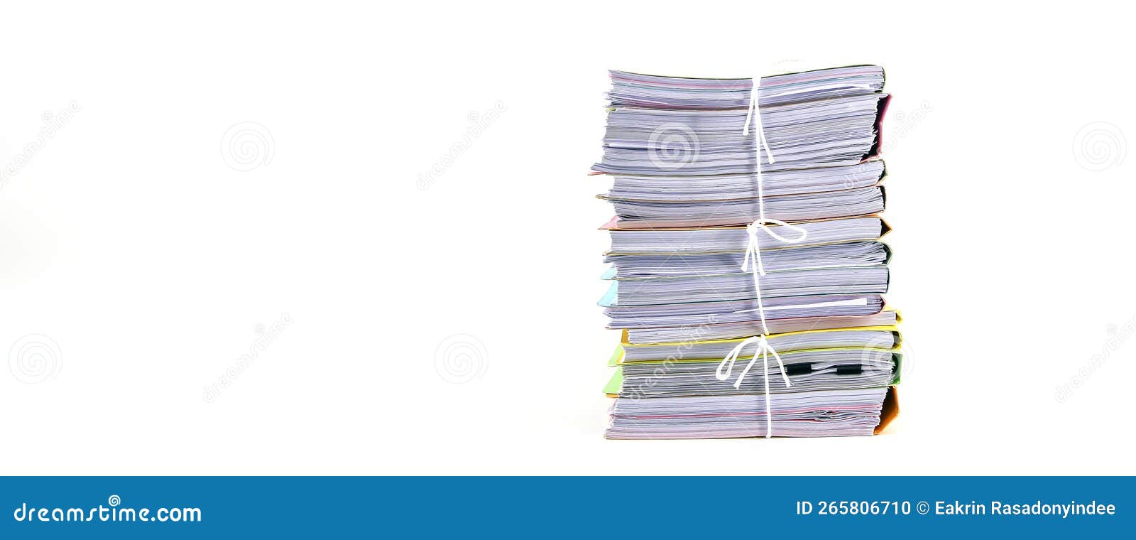Pile or Heap of Financial Business Document Paperwork Stack on Office ...