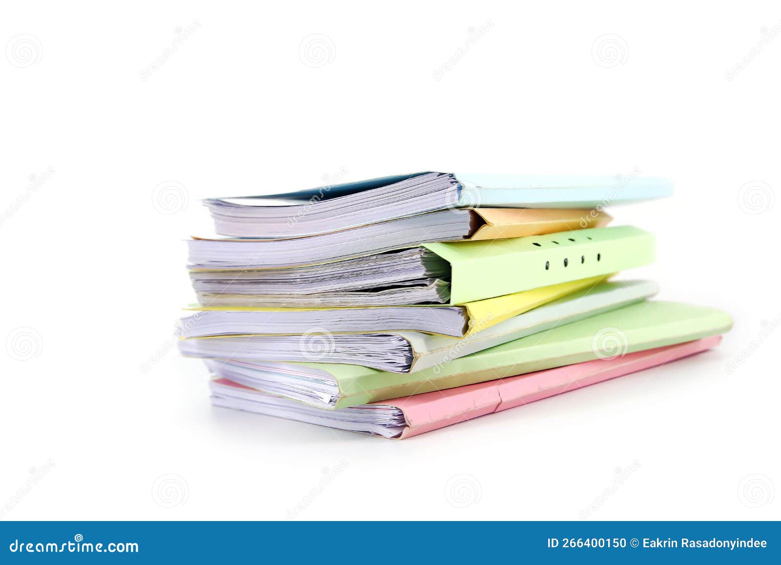 Pile or Heap of Financial Business Document Paperwork Stack on Office ...