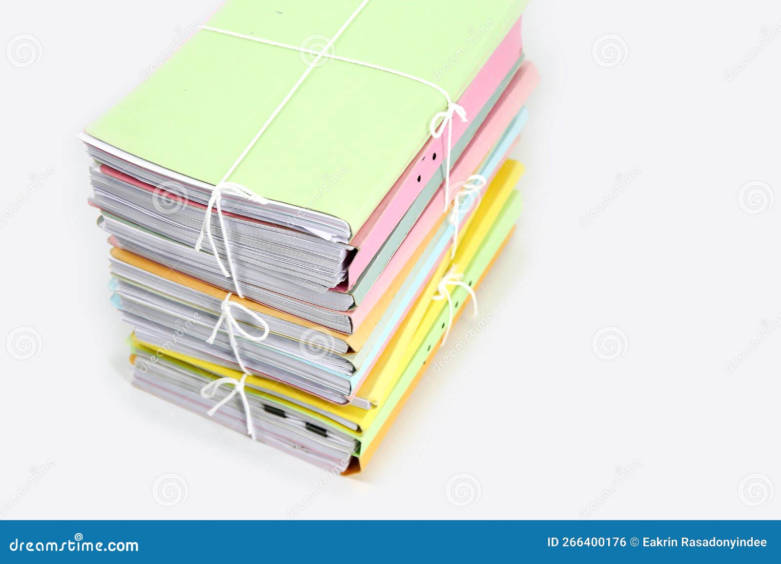 Pile or Heap of Financial Business Document Paperwork Stack on Office ...