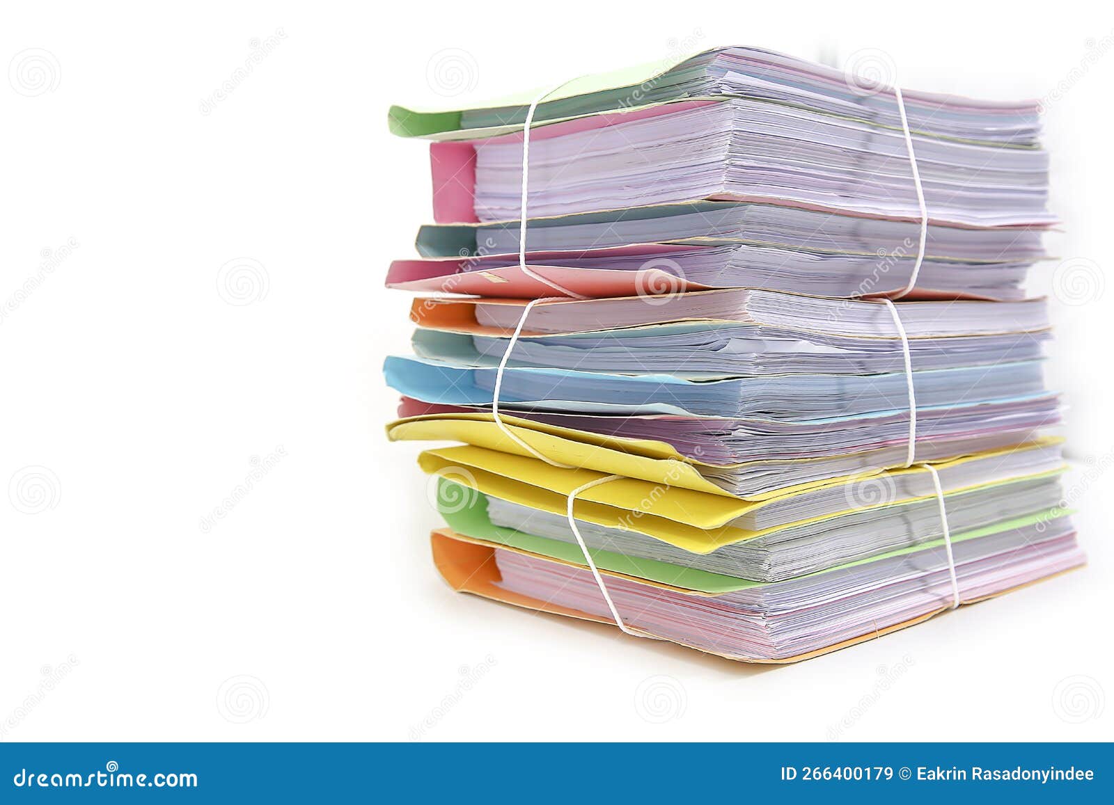 Pile or Heap of Financial Business Document Paperwork Stack on Office ...