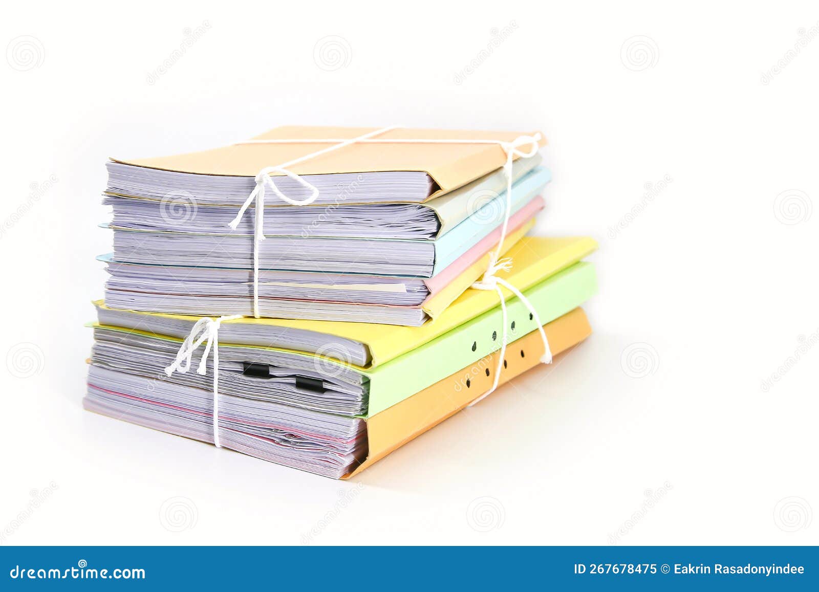 Pile or Heap of Financial Business Document Paperwork Stack on Office ...