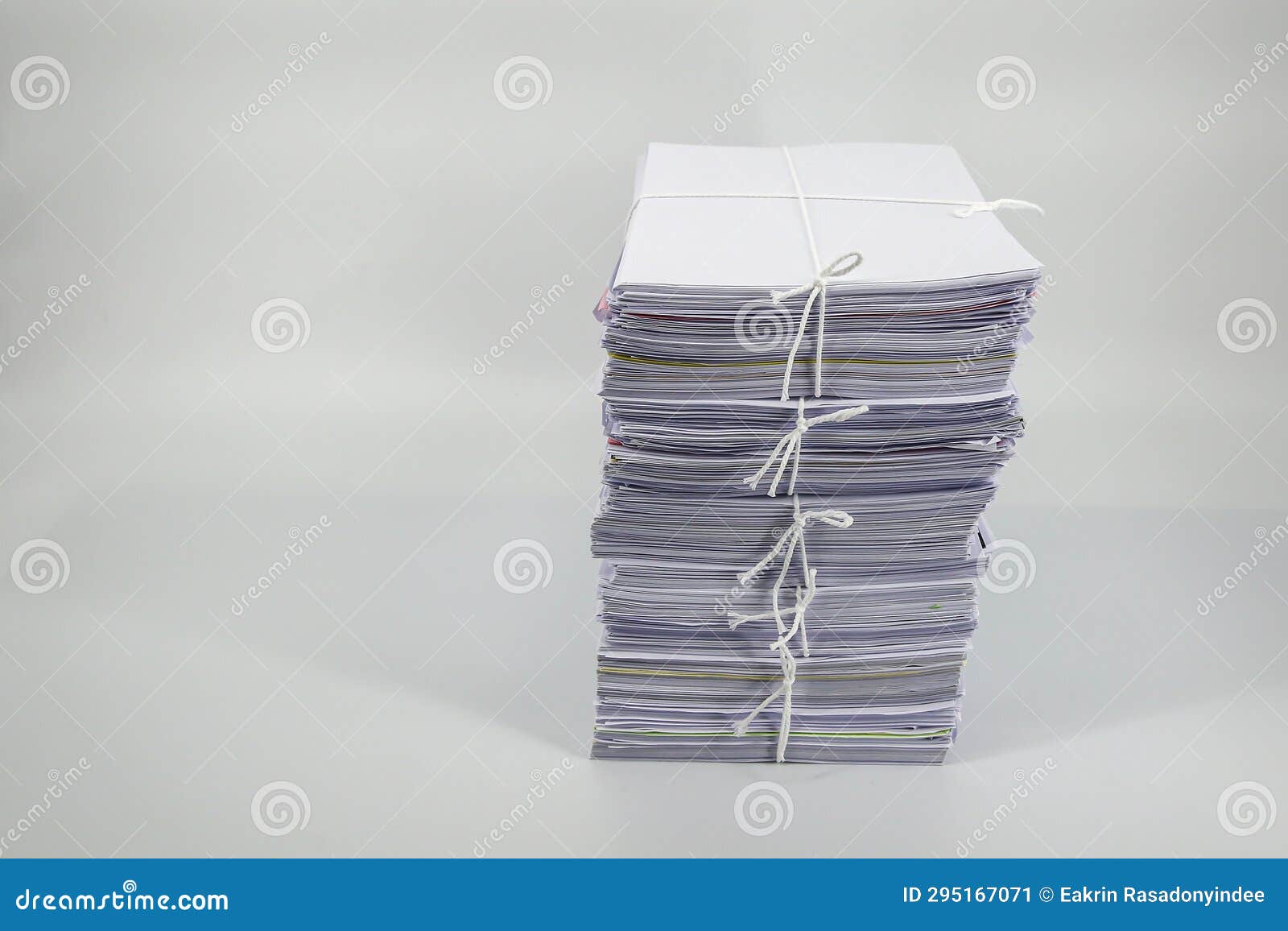 Pile or Heap of Financial Business Document Paperwork Stack on Office ...