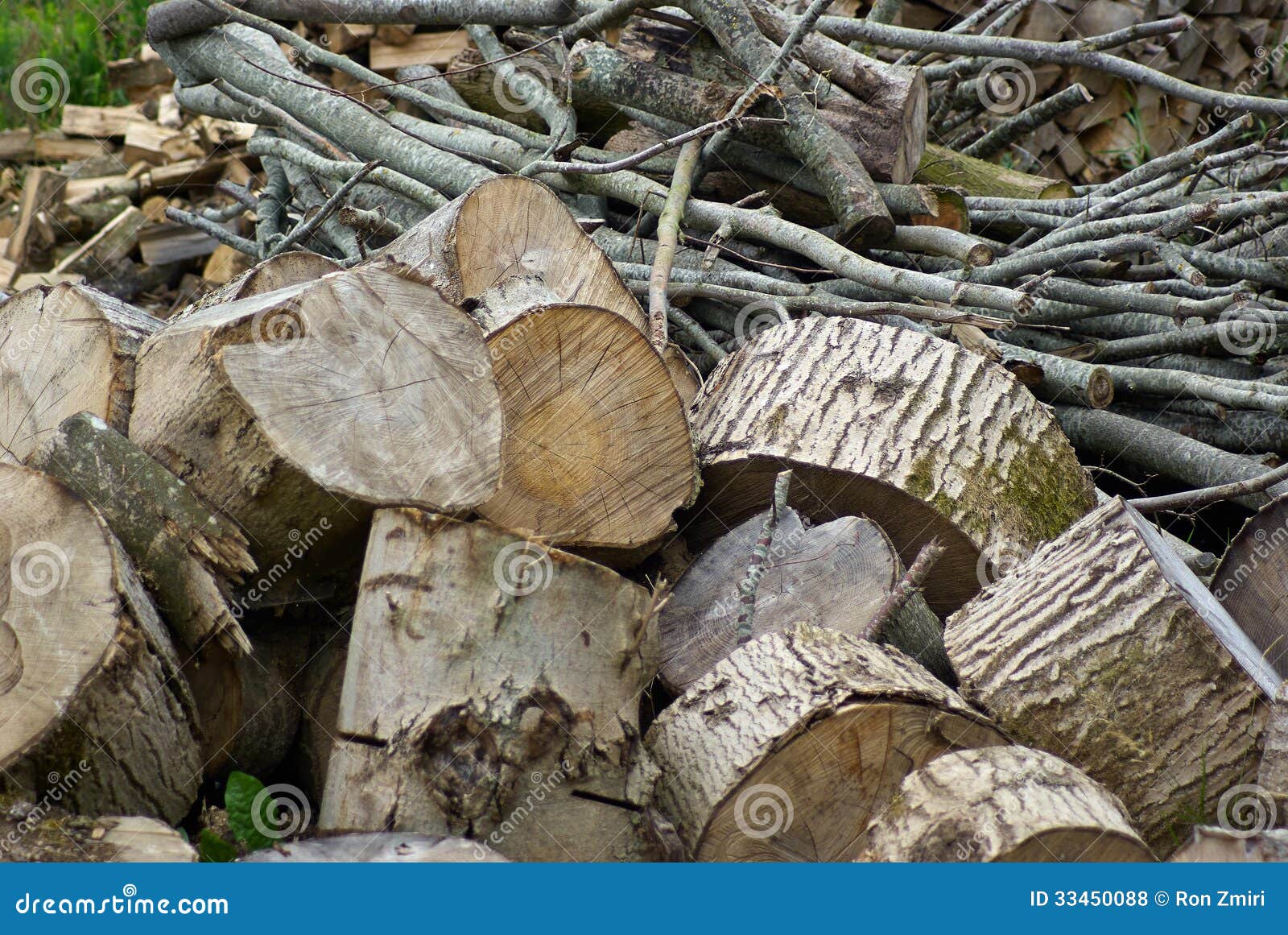Pile of Heavy Wood Logs for Heating Stock Photo - Image of brown ...