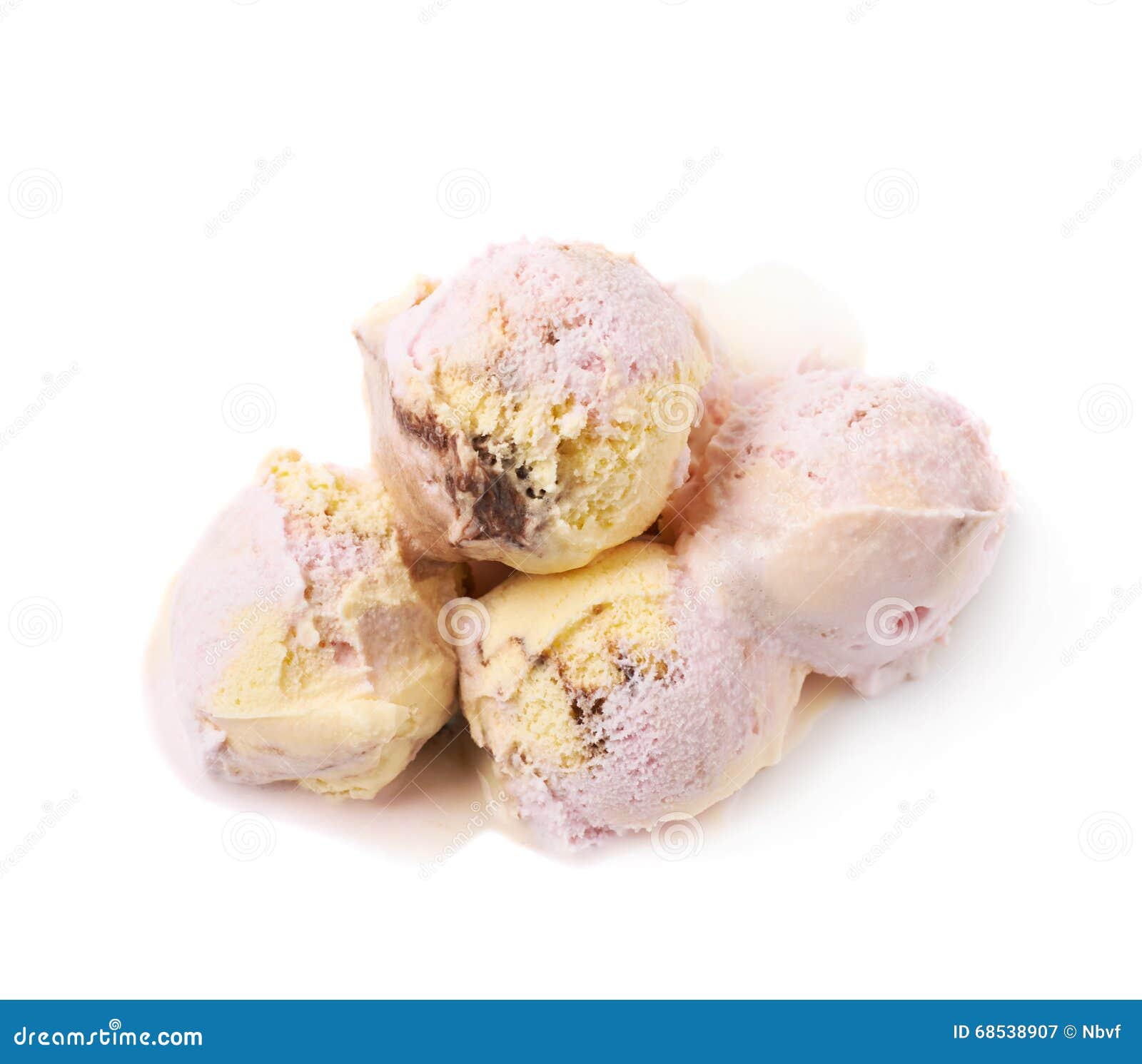 Pile of ice-cream scoops stock image. Image of product - 68538907