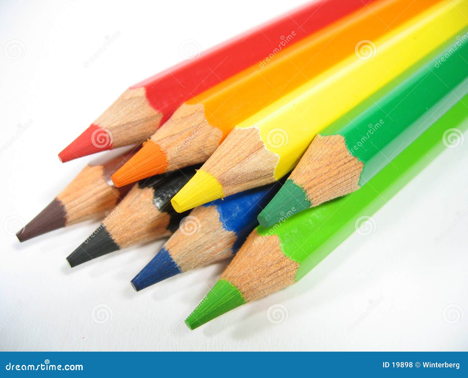 Pile II de crayon photo stock. Image du crayons, retrait - 19898