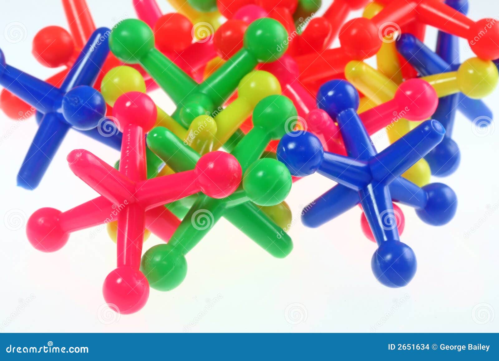 Pile of jacks stock photo. Image of macro, isolated, white - 2651634