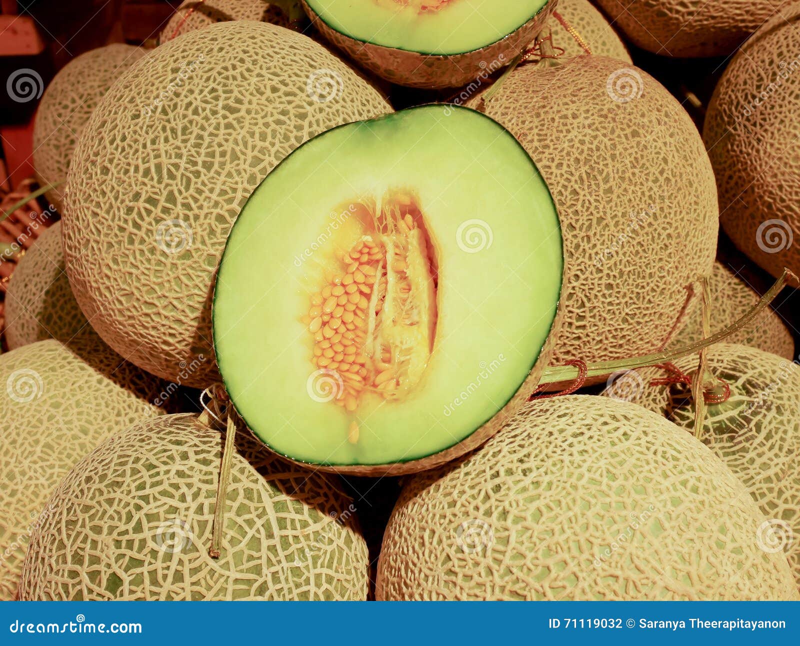Pile of Japanese melons stock photo. Image of japanese - 71119032