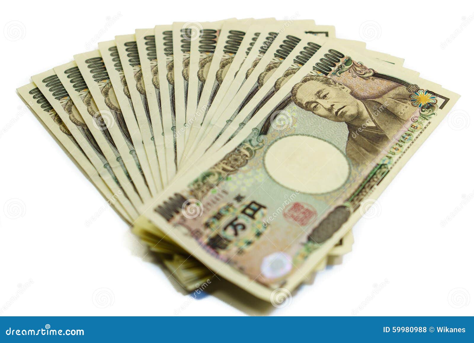 Pile of Japanese Yen Bills, Isolated Editorial Stock Photo - Image of ...
