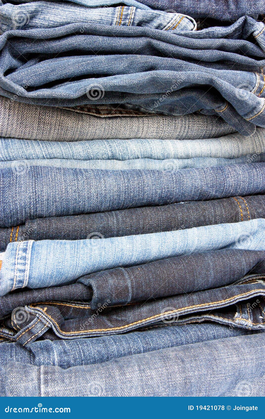 Pile of jeans stock photo. Image of background, stack - 19421078