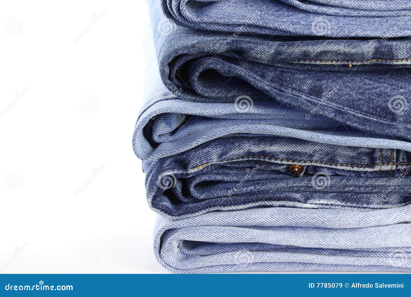 Pile Of Jeans Picture. Image: 7785079