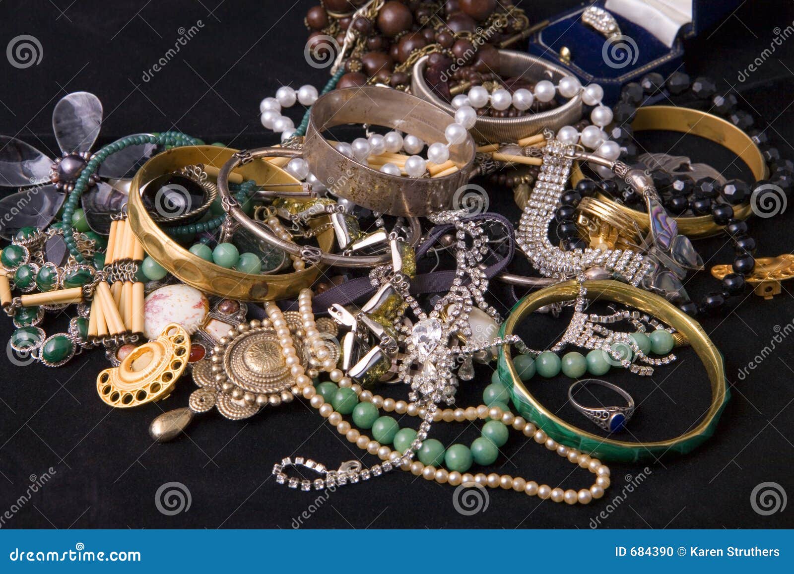 Pile of jewels stock photo. Image of diamonds, jewel, gold - 684390