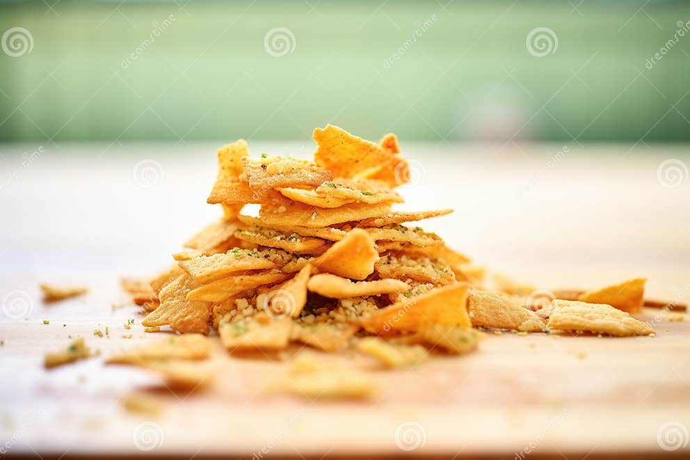Pile of Kettle-cooked Chips with Crunch Texture Stock Image - Image of ...