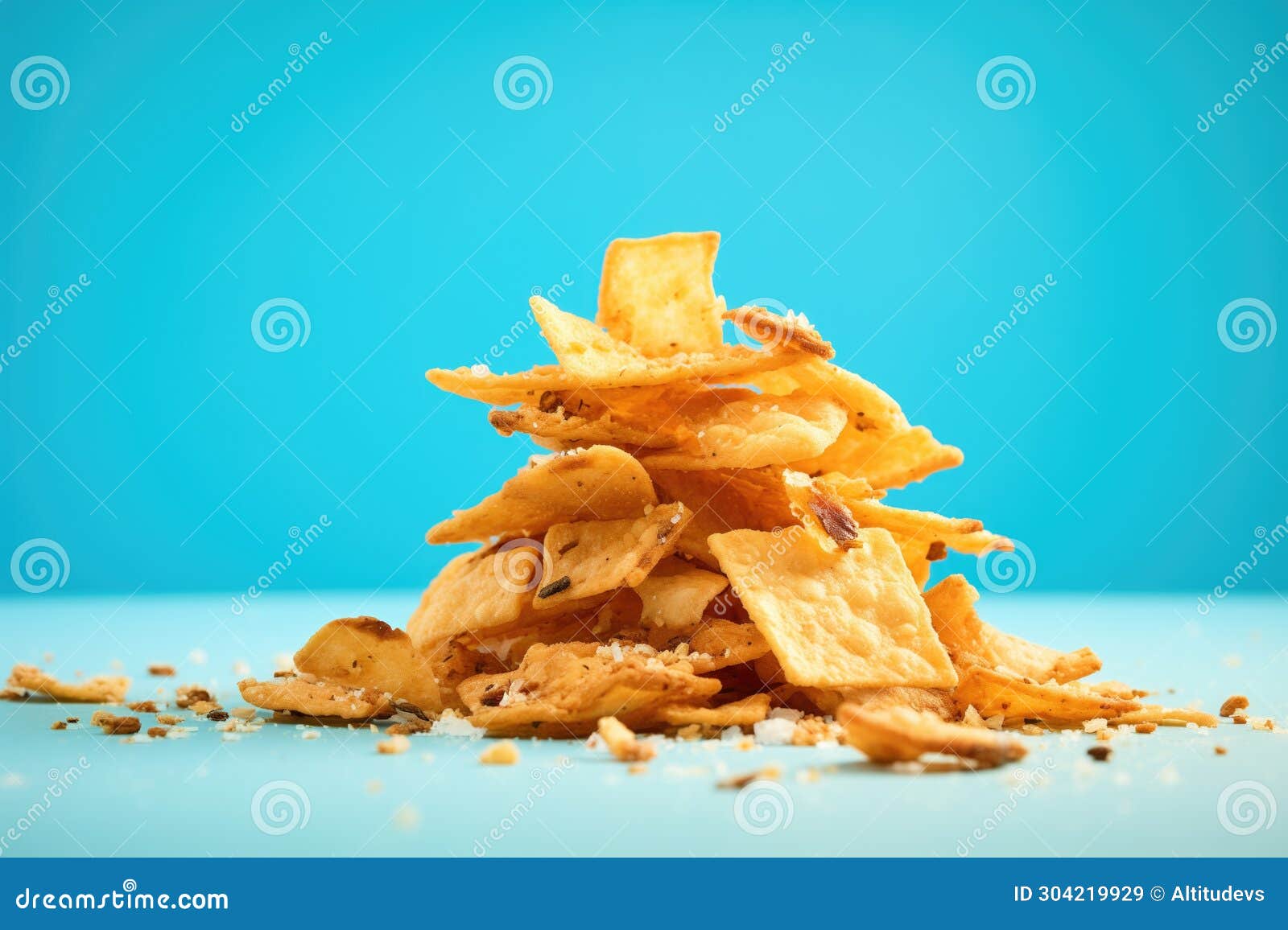 Pile of Kettle-cooked Chips with Crunch Texture Stock Image - Image of ...