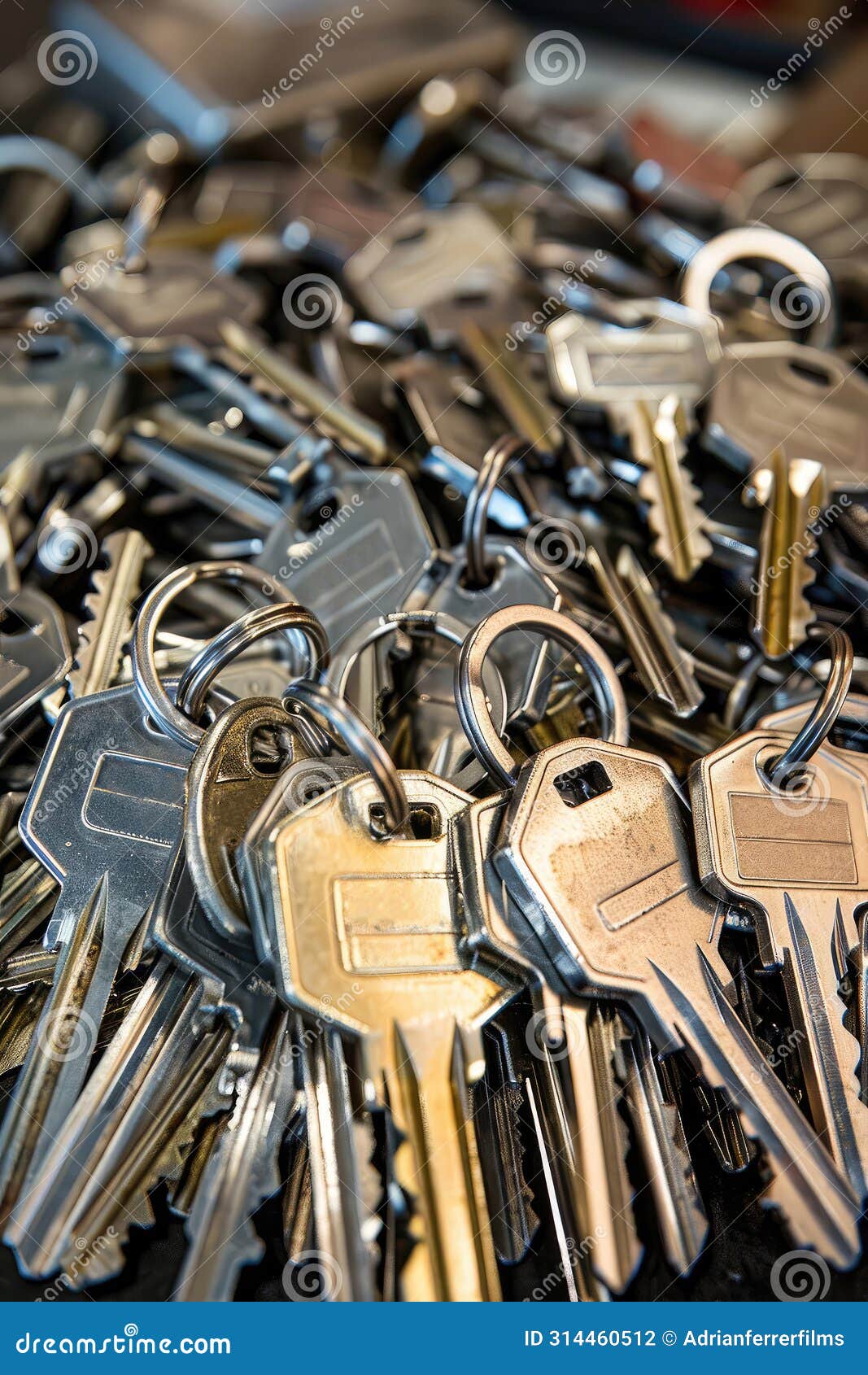 A Pile of Keys All Different Sizes and Shapes Stock Photo - Image of ...
