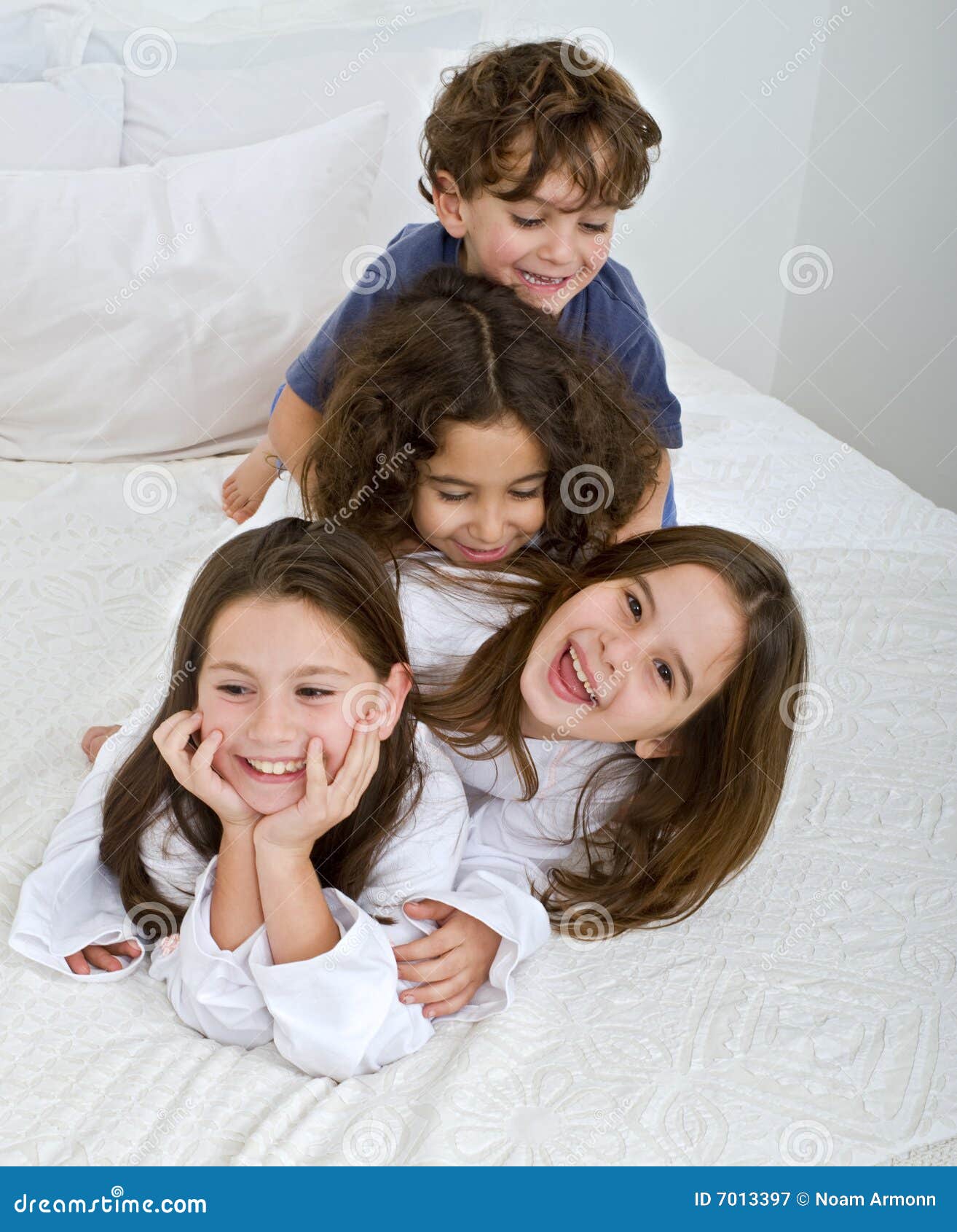 Pile of kids stock image. Image of piled, laughing, enjoyment - 7013397