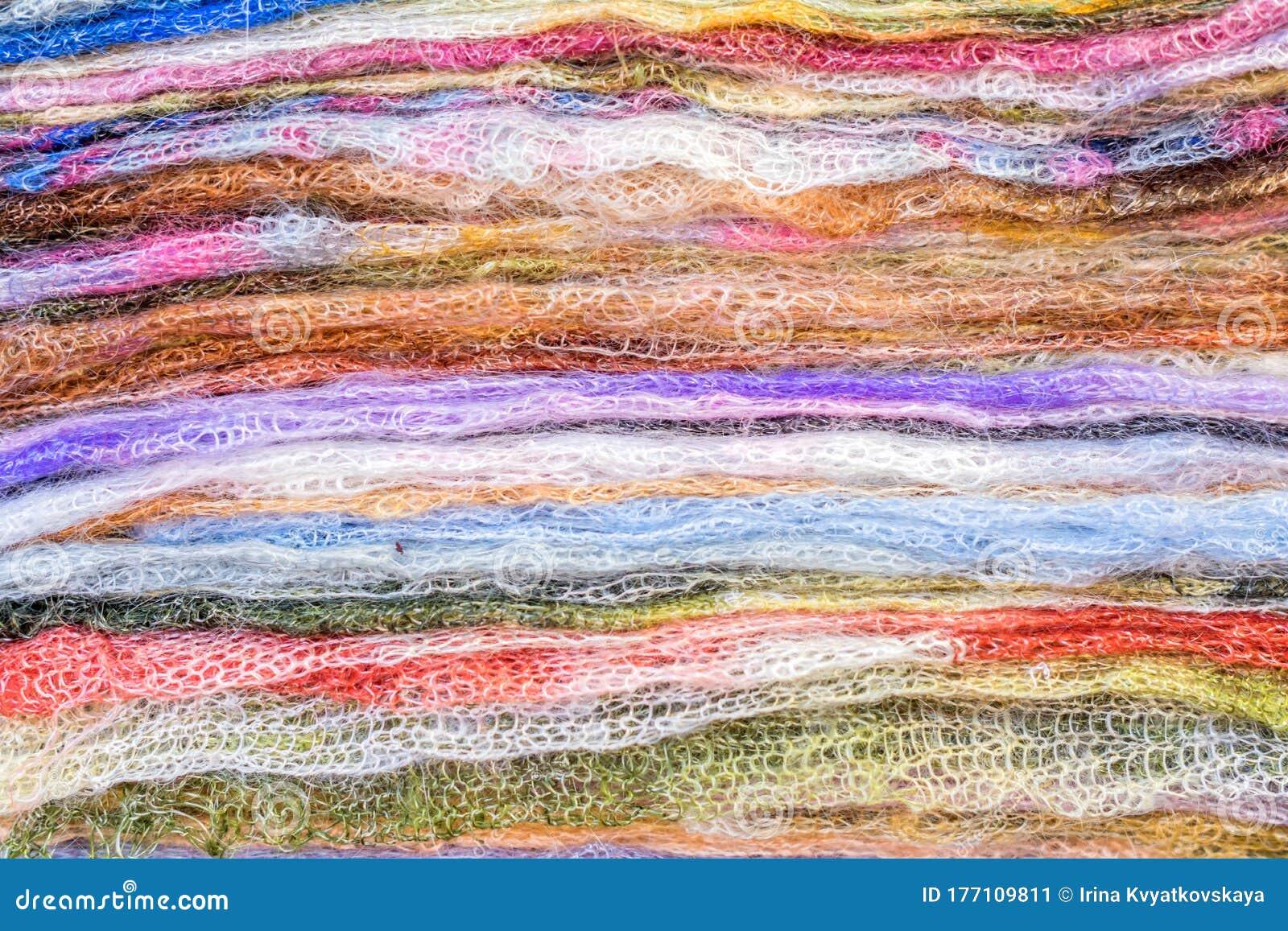 Pile of Knitted Colorful Shawls for Background Stock Image - Image of ...