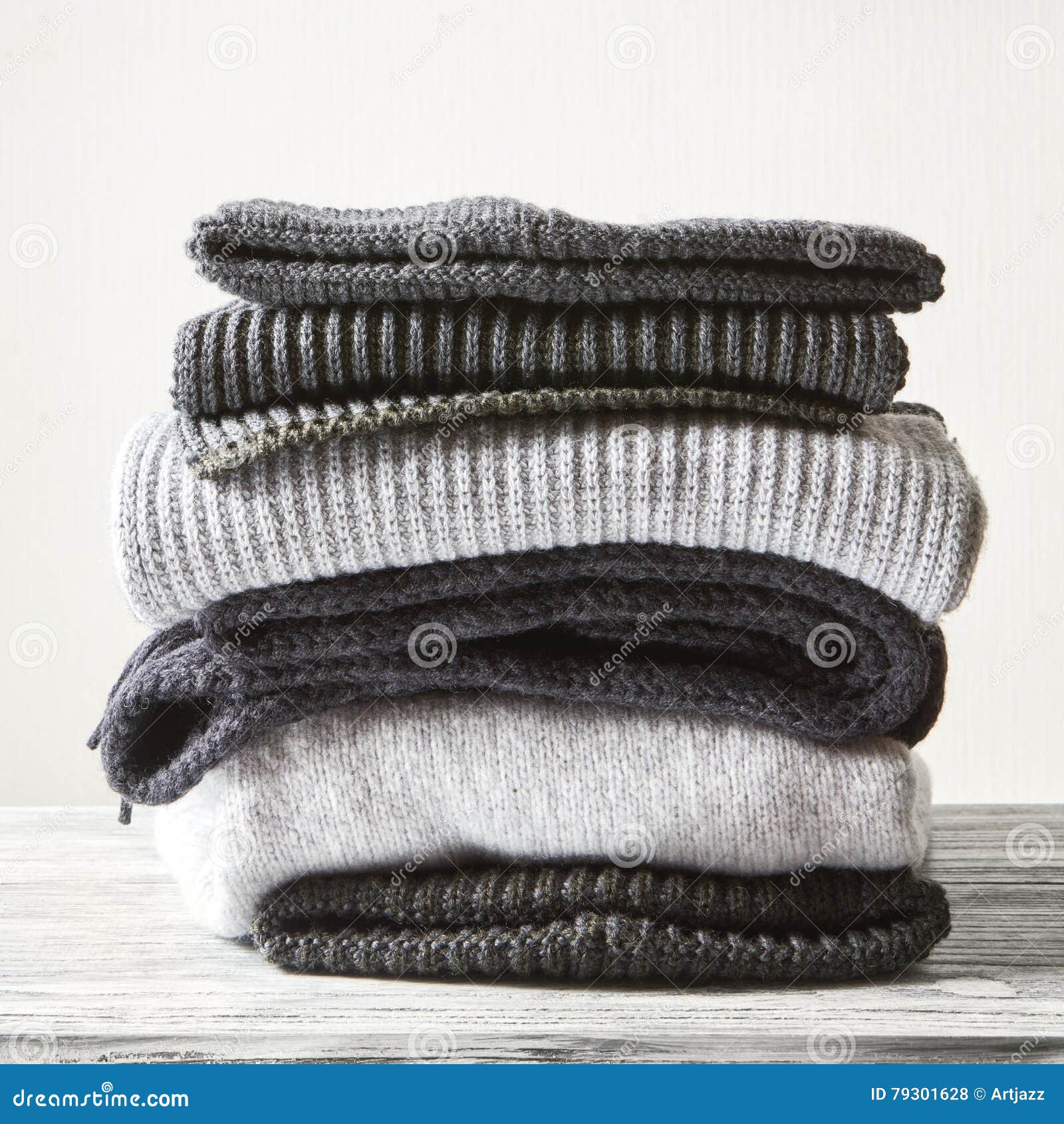 Pile of Knitted Winter Clothes Stock Photo - Image of cloth, concept ...