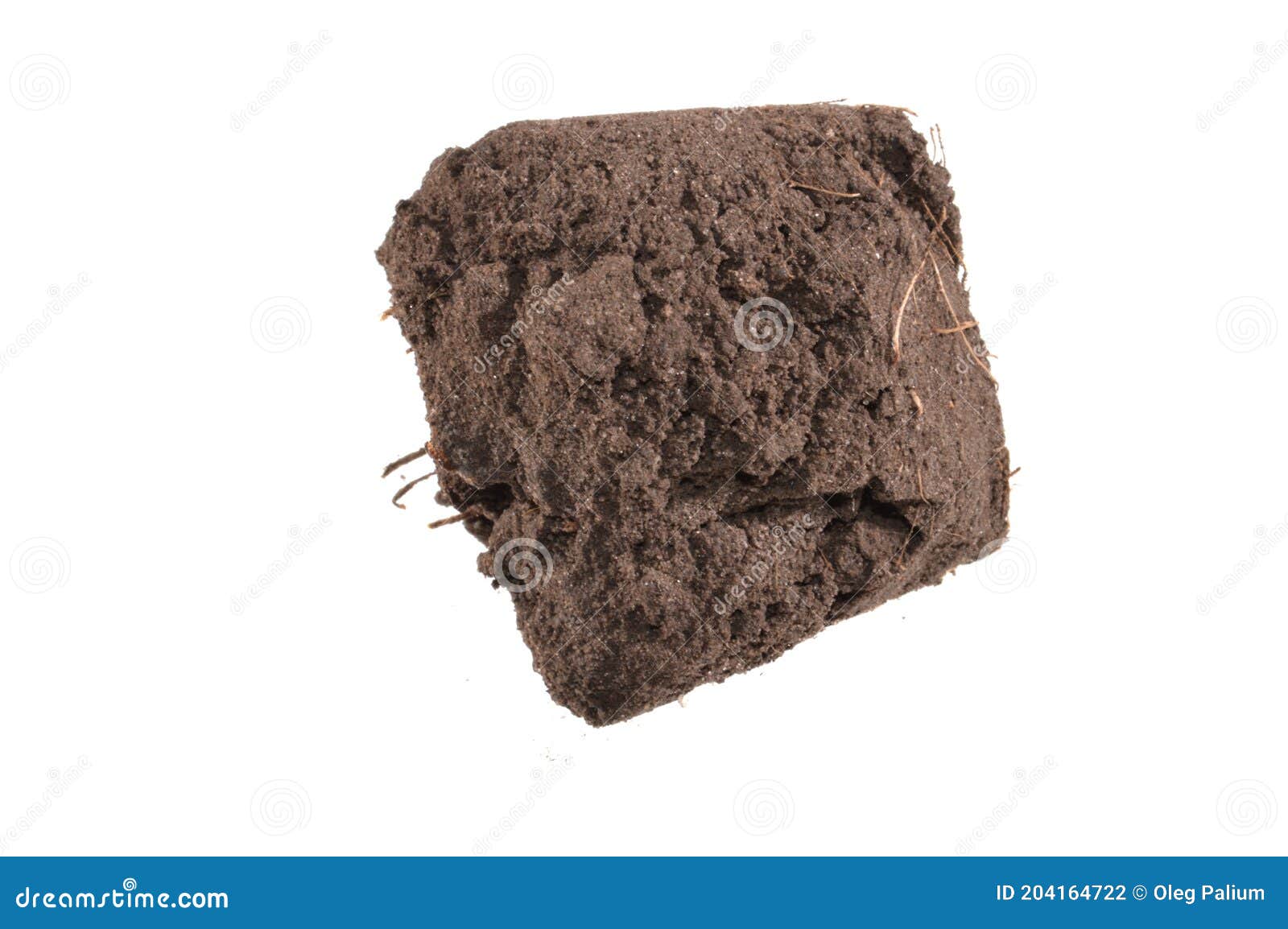 Pile of Land Isolated on White Background Stock Photo - Image of soil ...