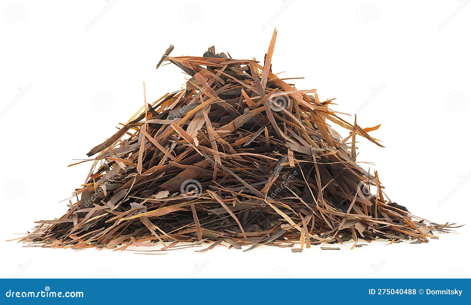 Lapacho Herbal Tea In Wooden Spoon, Isolated On White Background ...
